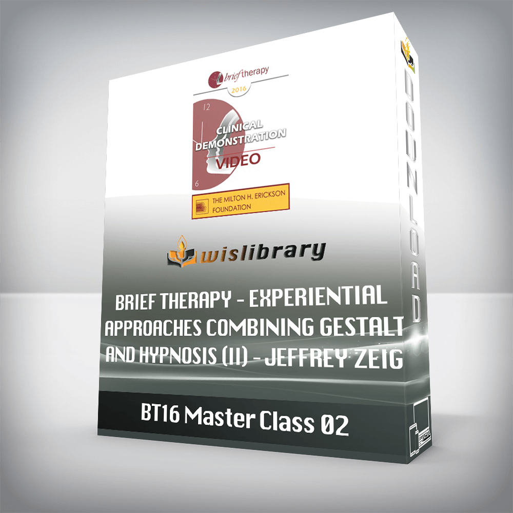 BT16 Master Class 02 - Brief Therapy - Experiential Approaches ...