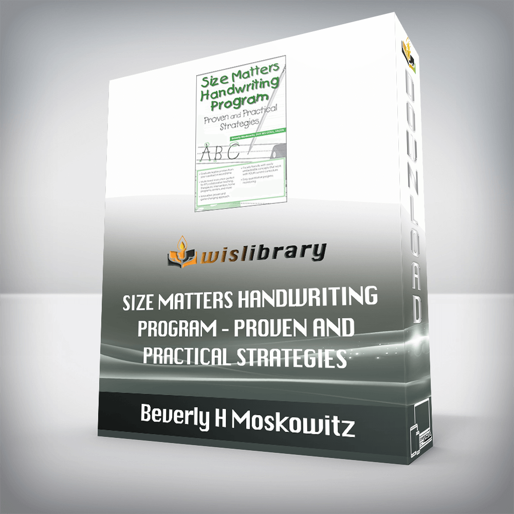 Beverly H Moskowitz - Size Matters Handwriting Program - Proven and ...