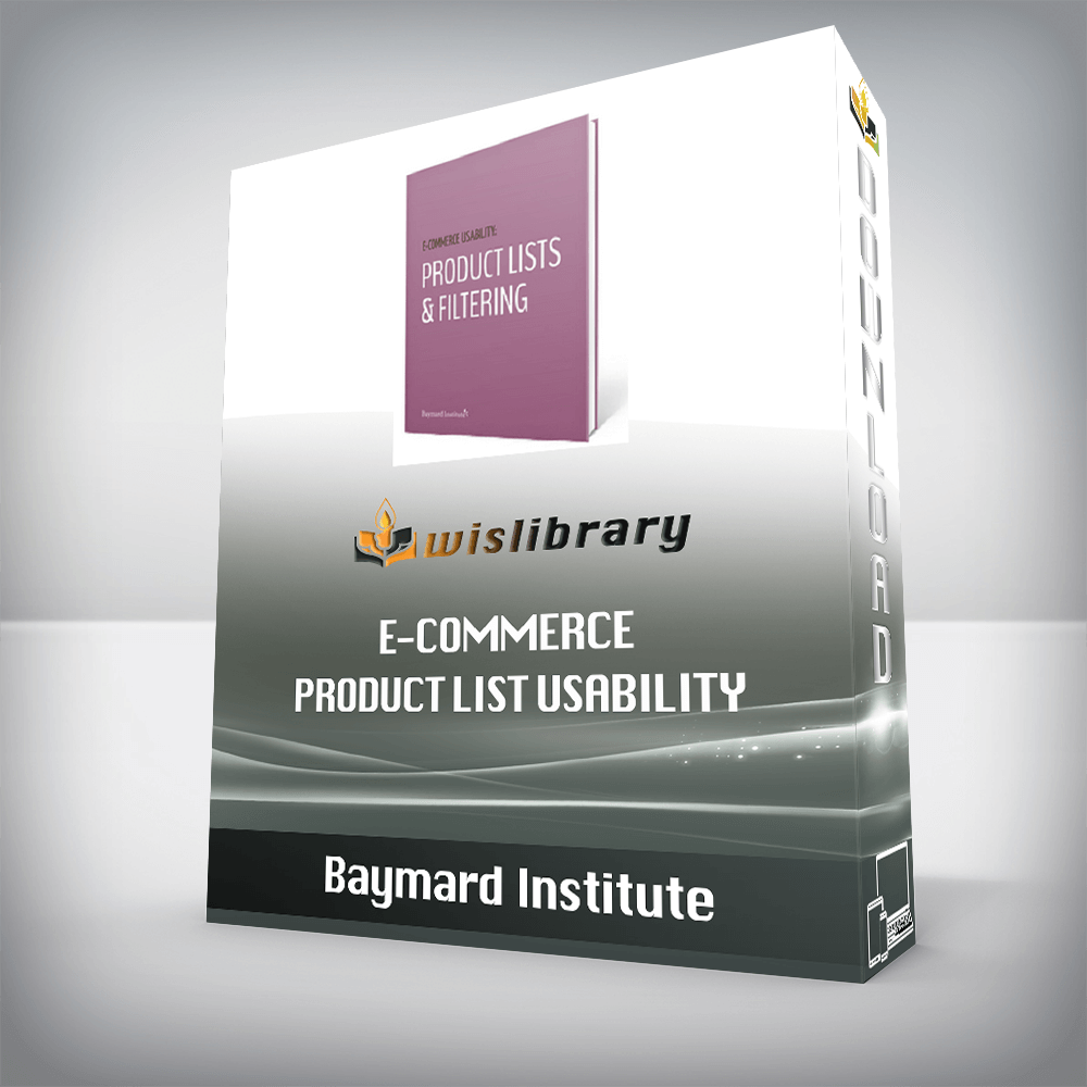 Baymard Institute – E-Commerce Product List Usability