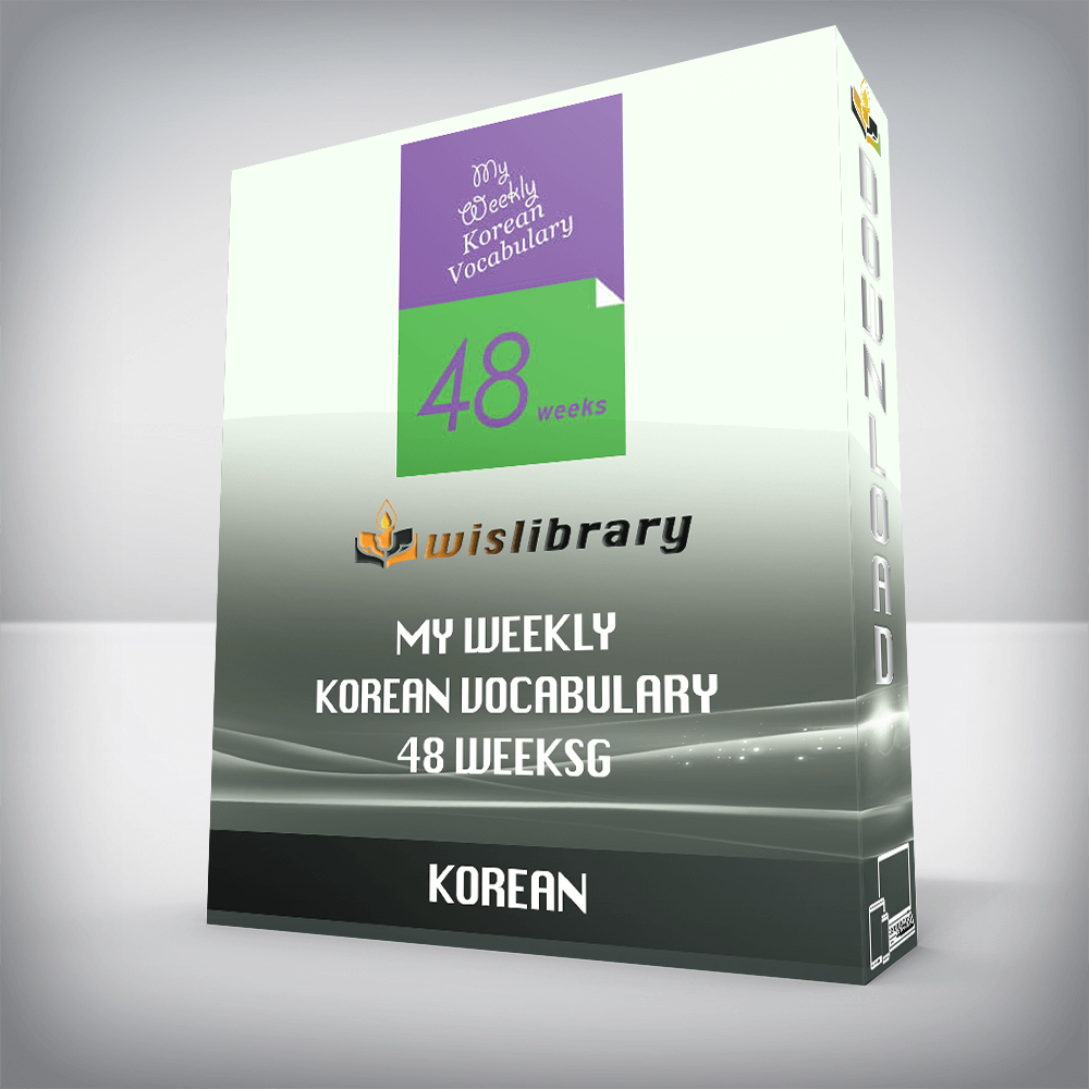 KOREAN - My Weekly Korean Vocabulary-48 Weeks